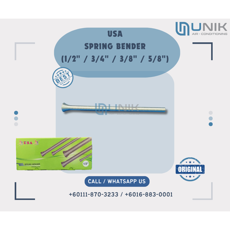 USA SPRING BENDER (1/2" @ 3/4" @ 3/8" @ 5/8") | Shopee Malaysia