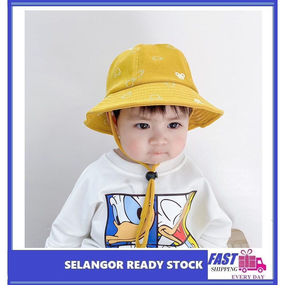 Ex-Stock Kids Boy & Girl Cutie Teddy Bear Spring Summer Bucket Hat Kids ...
