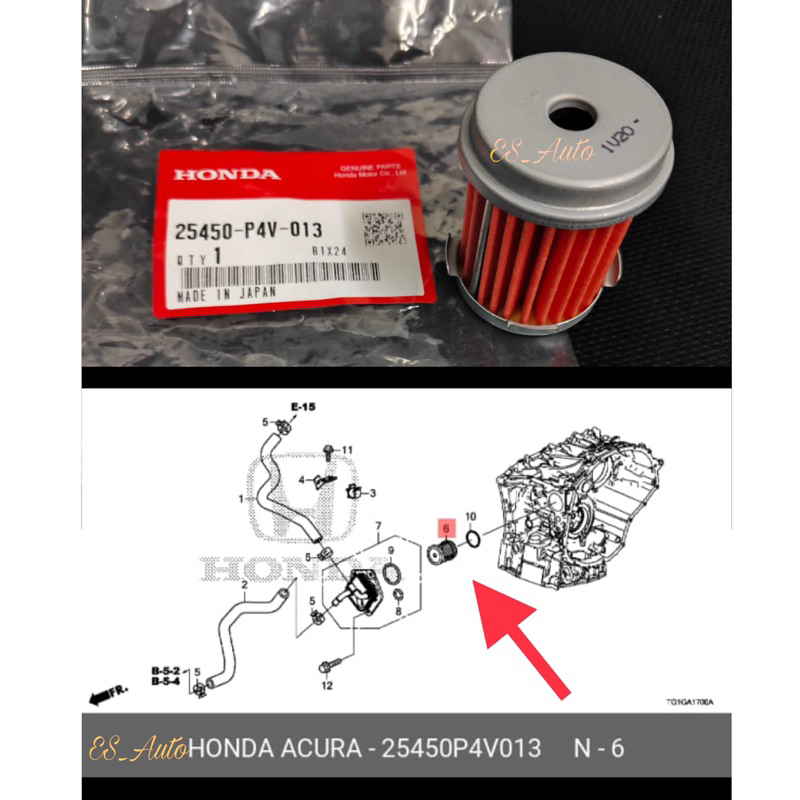 *ORIGINAL HONDA T9A CITY TRANMISSION AUTO FILTER BRV, CIVIC, CRV, HRV ...