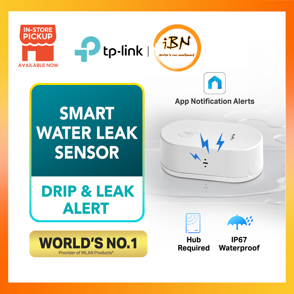 TP-Link Tapo T300 Smart Water Leak Sensor IP67 Waterproof (Tapo Hub ...