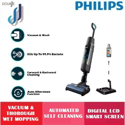 PHILIPS AquaTrio Cordless Wet & Dry Vacuum 7000 Series Self Cleaning 4 ...