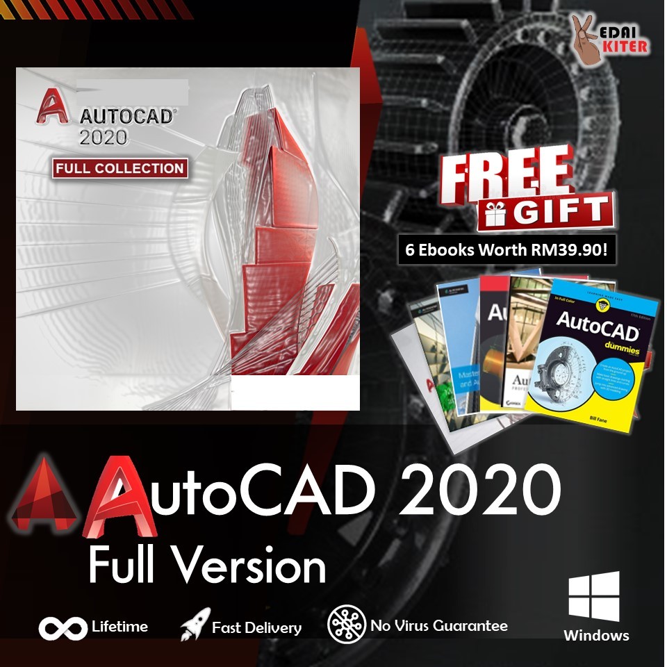 🔥[Seller Install] AutoCAD 2020 [Full Version for Windows] + 6 FREE GIFT ...