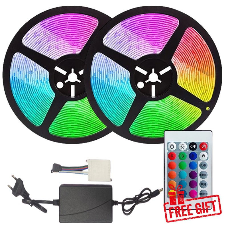 Waterproof LED Strip Light RGB LED Light Strip 2835 LED Tape Lights ...