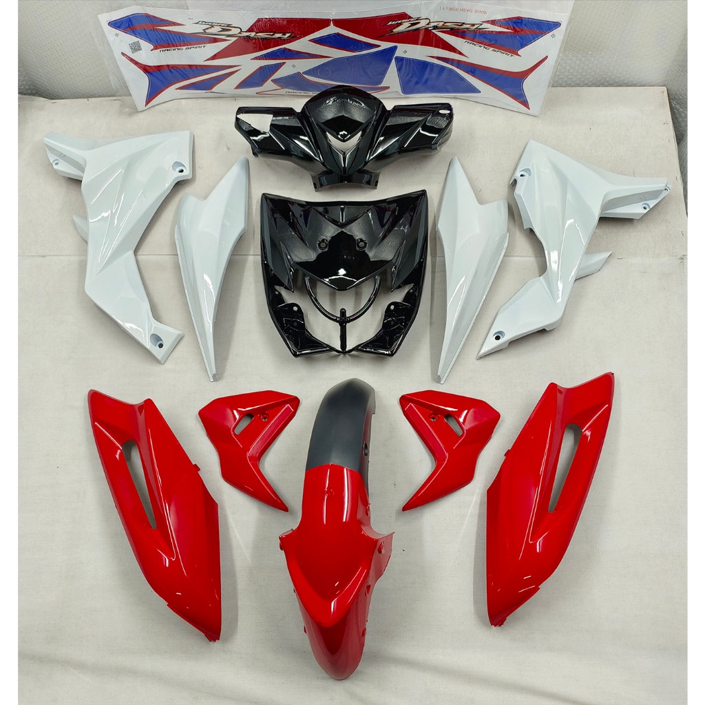 [ FREE STICKER ] Honda Wave Dash 110 V1 Dash v1 Dashv1 Dash110 RS RSR Coverset Body Cover Set ...