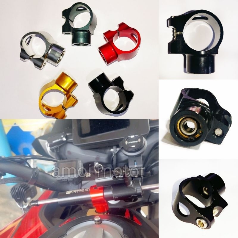 Universal Steering Stabilizer Damper Bracket Mounting Kit Holder 25MM ...