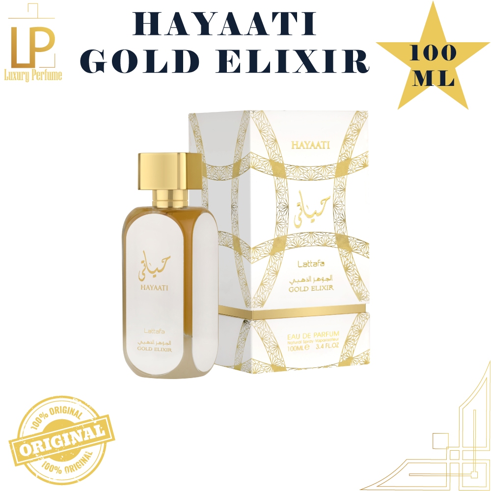 HAYAATI GOLD ELIXIR BY LATTAFA 100ML EAU DE PERFUME SPRAY 100% ORGINAL ...