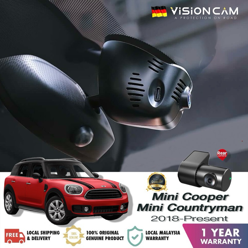 🔥4K UHD Premium Dash Cam🔥Mini Cooper Series Original Design hidden Wifi ...