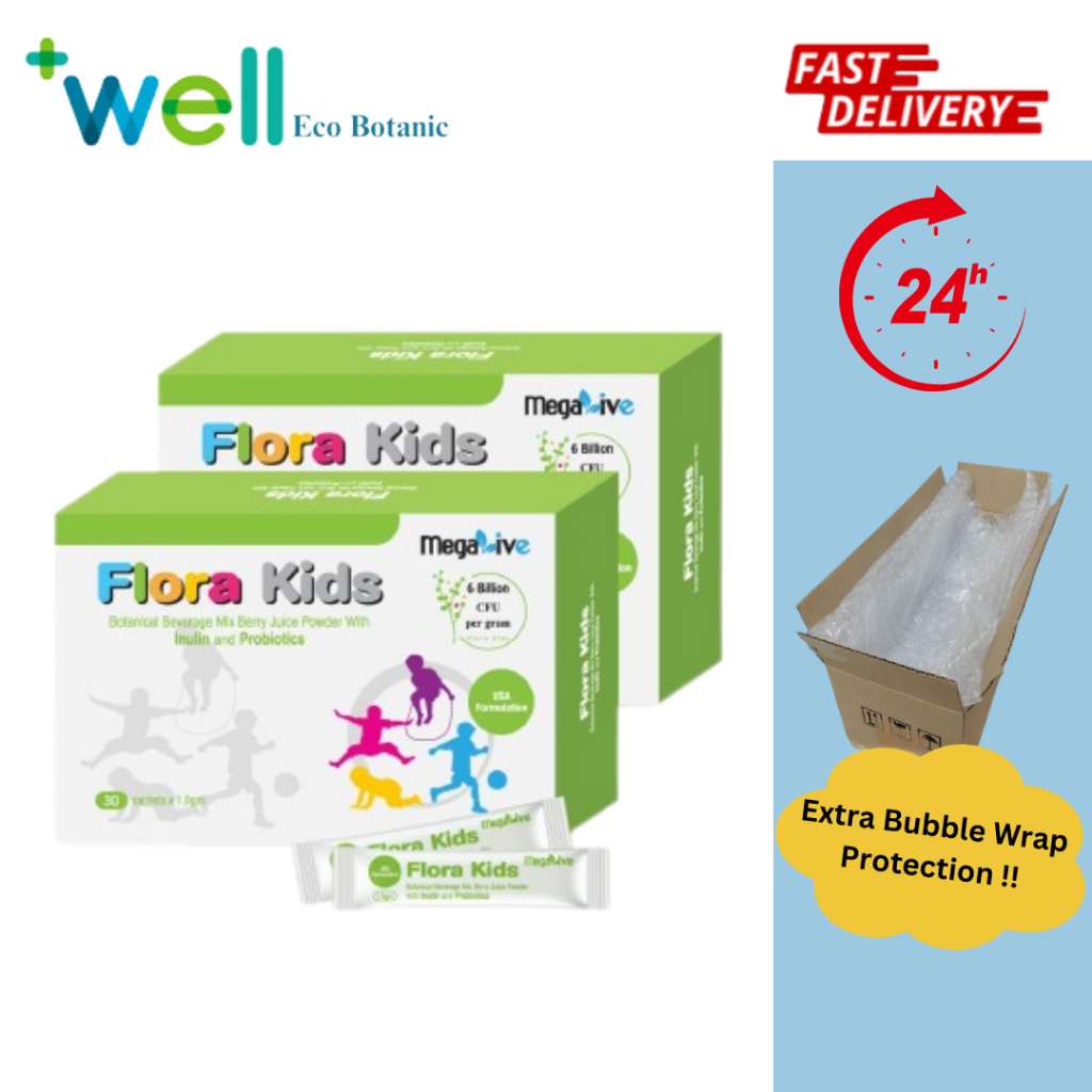 Megalive Flora KIds 30's x2 ----- kids probiotic, probiotik anak ...