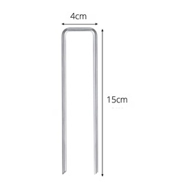 Galvanised U Pin - Artificial Grass Turf Metal Pegs Mesh Mat Staples ...