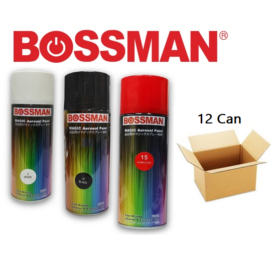 Bossman Aerosol Spray Paint - 400ml - 12pcs / BOX | Shopee Malaysia