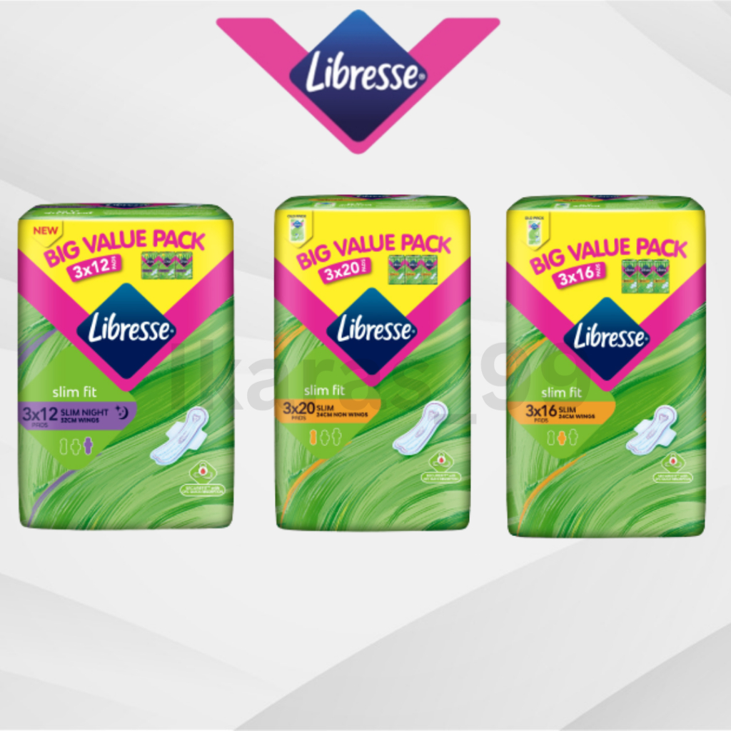 Libresse Slim Fit Wings / Non-Wings Pads (Big Value Pack) | Shopee Malaysia