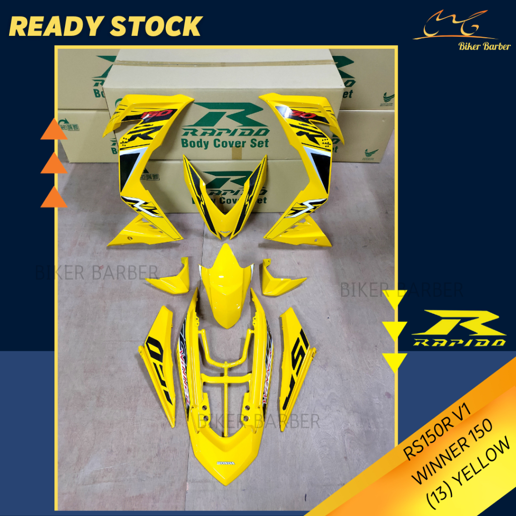 [READY STOCK] COVERSET/BODYSET HONDA RS150/RS150R V1 WINNER 150 (13 ...