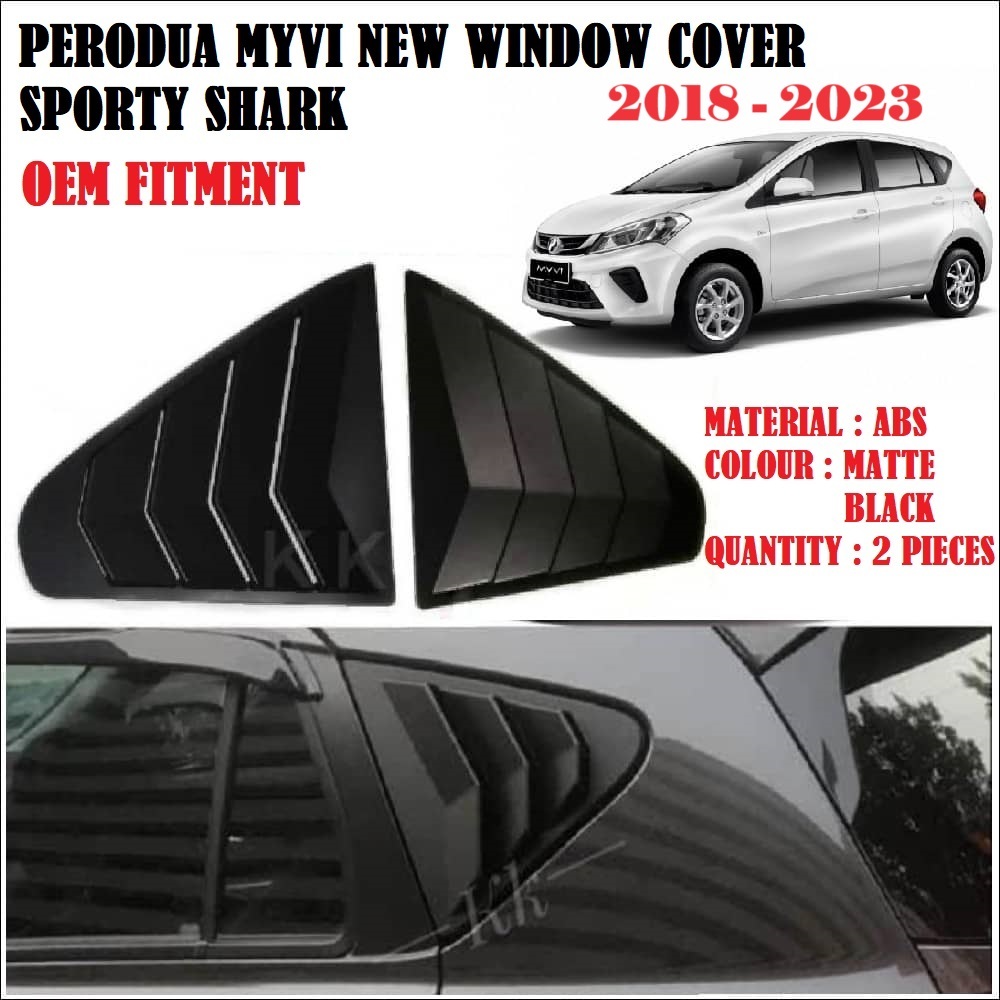 Car Mirror Cover Myvi Window Cover Mustang Shark Louver Triangle Window ...