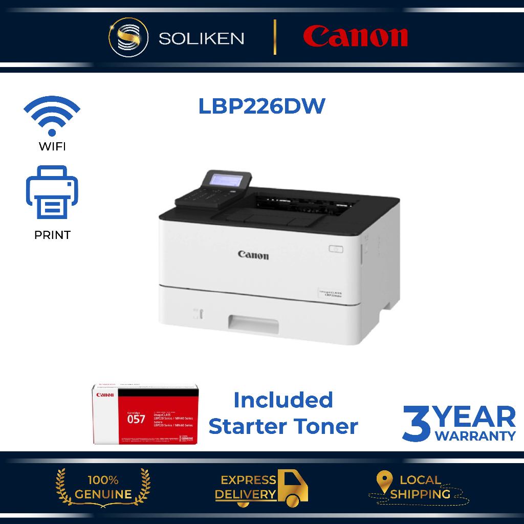 Canon imageCLASS LBP226dw MonoChrome A4 Laser Printer | Shopee Malaysia