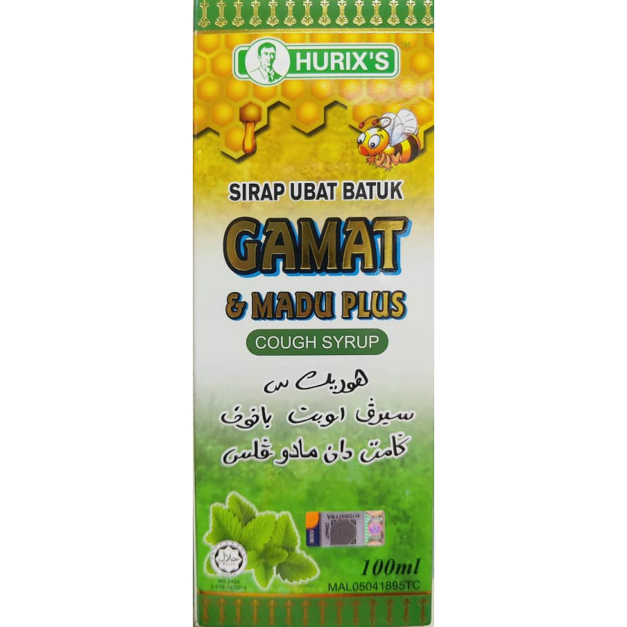 【HURIX'S】Sirap ubat batuk GAMAT &madu plus (cough syrup) | Shopee Malaysia