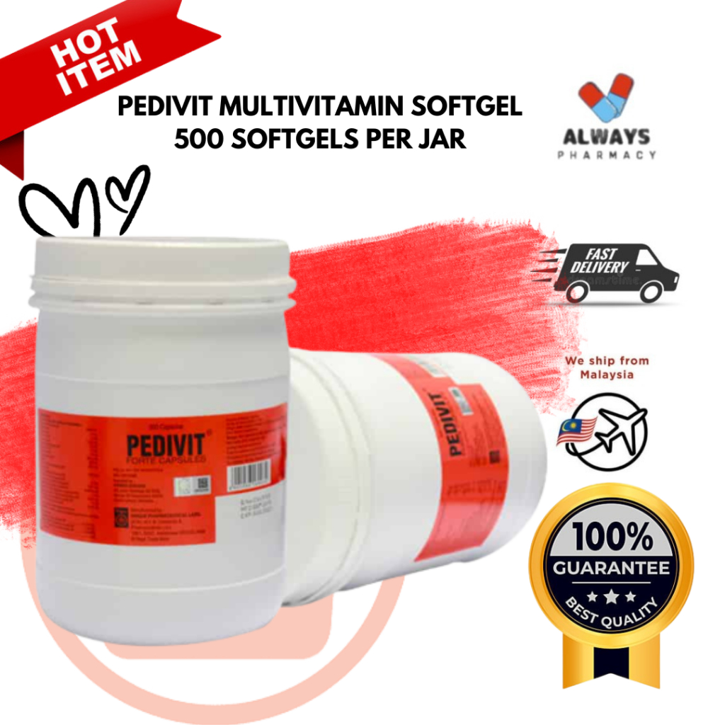 1 JAR | PEDIVIT FORTE CAPSULE 500 CAPSULE PER JAR | Shopee Malaysia