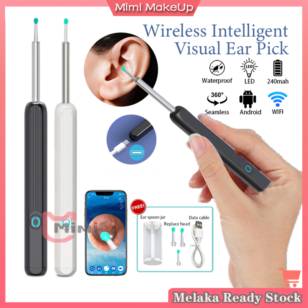 3.9mm Earpick Smart Visual Ear Picker With Camera For Baby Adult ...