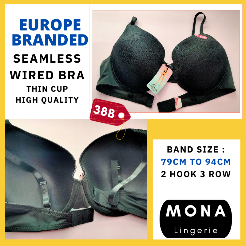 Bra Wired Baju Dalam Wanita Bra Branded Bra Murah Dan Berkualiti Coli Wanita Siaz 38B/85B Bra ...