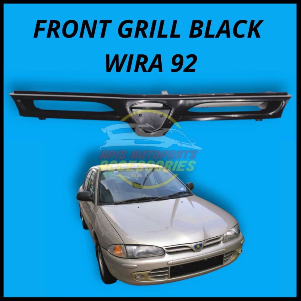 FRONT GRILL BLACK PROTON WIRA 92 GRILL SPENDER DEPAN HITAM PROTON WIRA ...