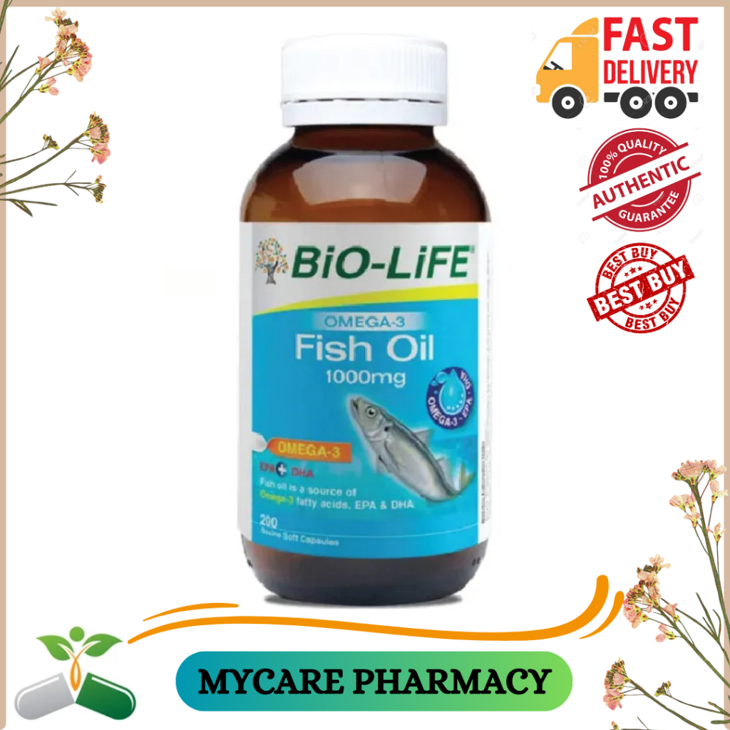 Bio-Life Omega-3 Fish Oil 1000mg (200 capsules) | Shopee Malaysia