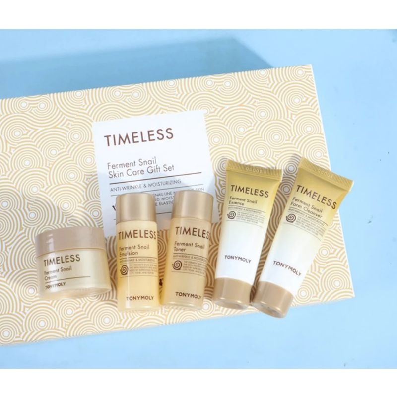 Clearance Tony Moly Timeless Ferment Snail Skin Care Gift 5 in 1Set ...