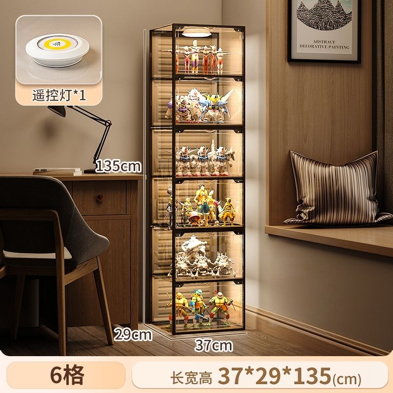 Transparent artifacts display cabinet Lego display stand toy storage ...