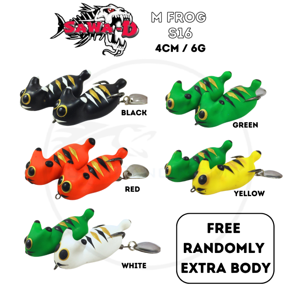 Sawa-D M Frog Model S16 4cm 6g Soft Frog Fishing Lure Baits Made in ...