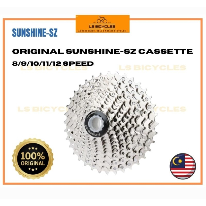 Original Sunshine SZ Bicycle Cassette MTB 8/9/10/11/12 Speed Gear ...