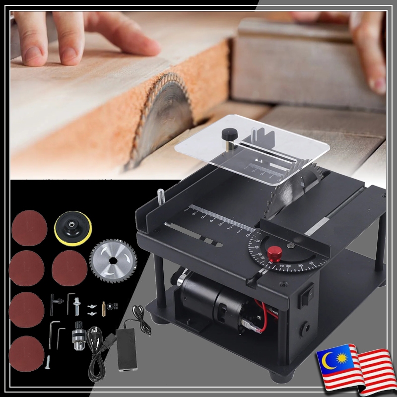 Mini Sliding Table Saw Kit Multifunction Woodworking DIY Hobby Model ...