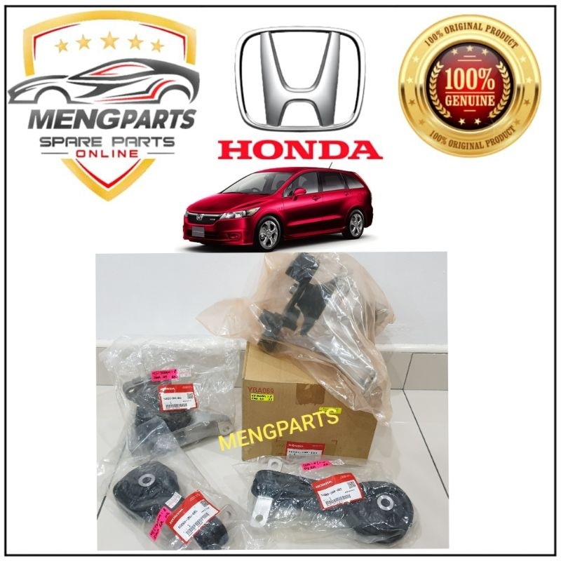 ORIGINAL HONDA STREAM RN6 1.8 & RN8 2.0 ENGINE MOUNTING SET 50820-SMA ...