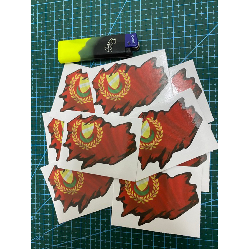 Sticker - Flag bendera negeri negara 1pcs sticker Malaysia Thailand # ...