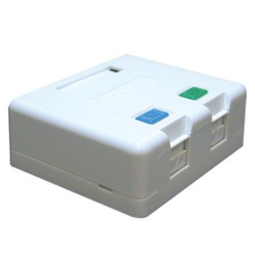 DINTEK 2-PORT RJ45 SURFACE MOUNT BOX FACE PLATE (1301-02013) | Shopee ...