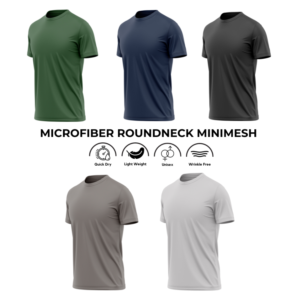 100% Microfiber Mini Mesh Round Neck Short Sleeve Plain Sport Jersey ...