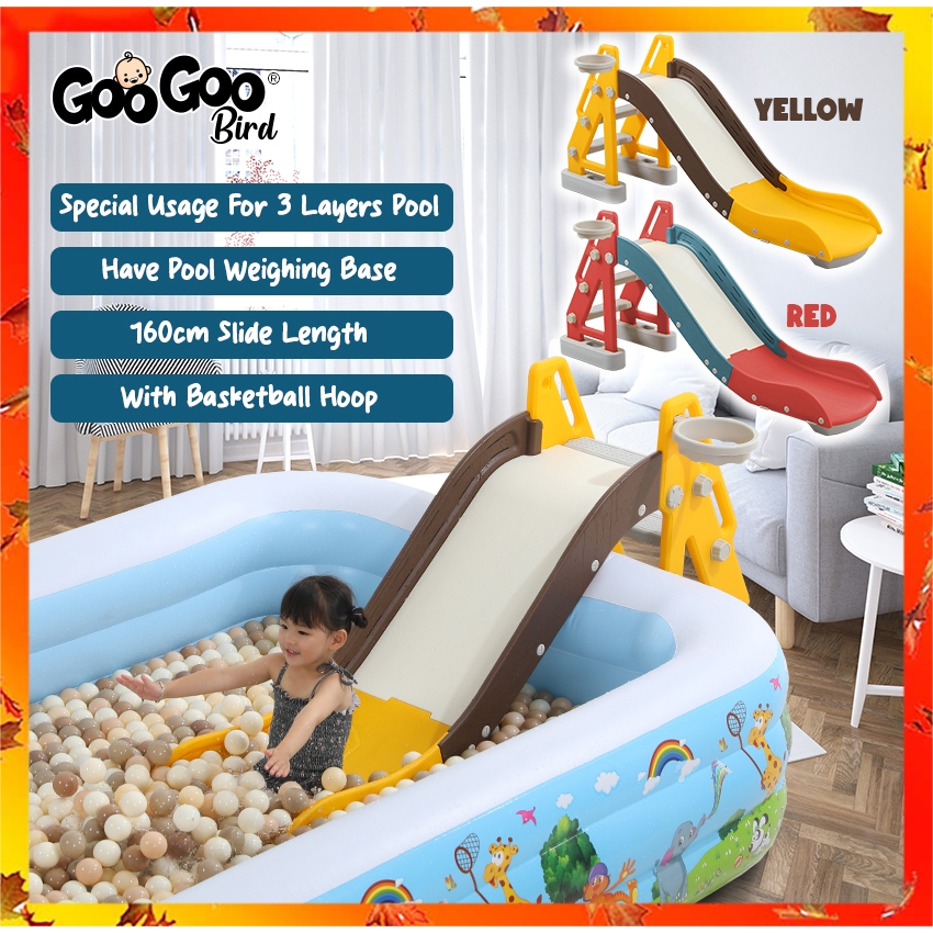 GooGoo Bird 2 In 1 Pool Slide Water Play Slide Children Playground ...