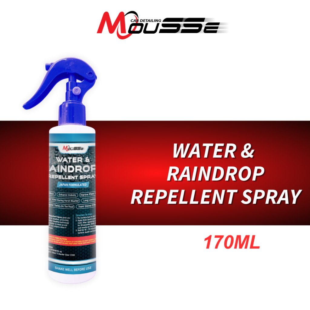Mousse Water & Raindrops Repellent Spray 170ml/500ml | Shopee Malaysia