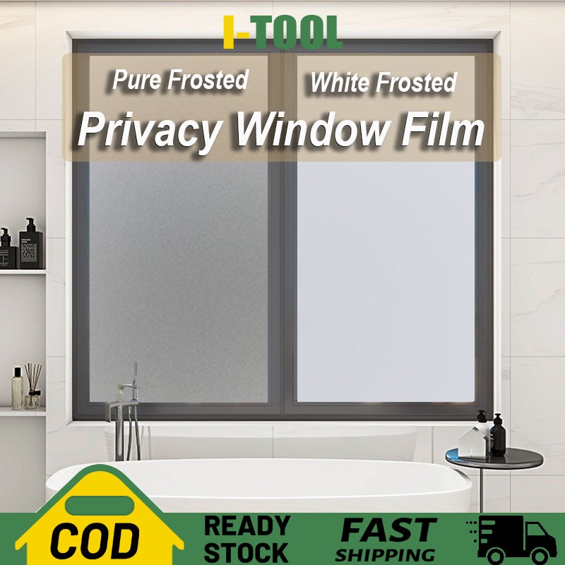 Privacy Window Film Frosted Window Tinted Film Privacy Anti UV Frosted ...