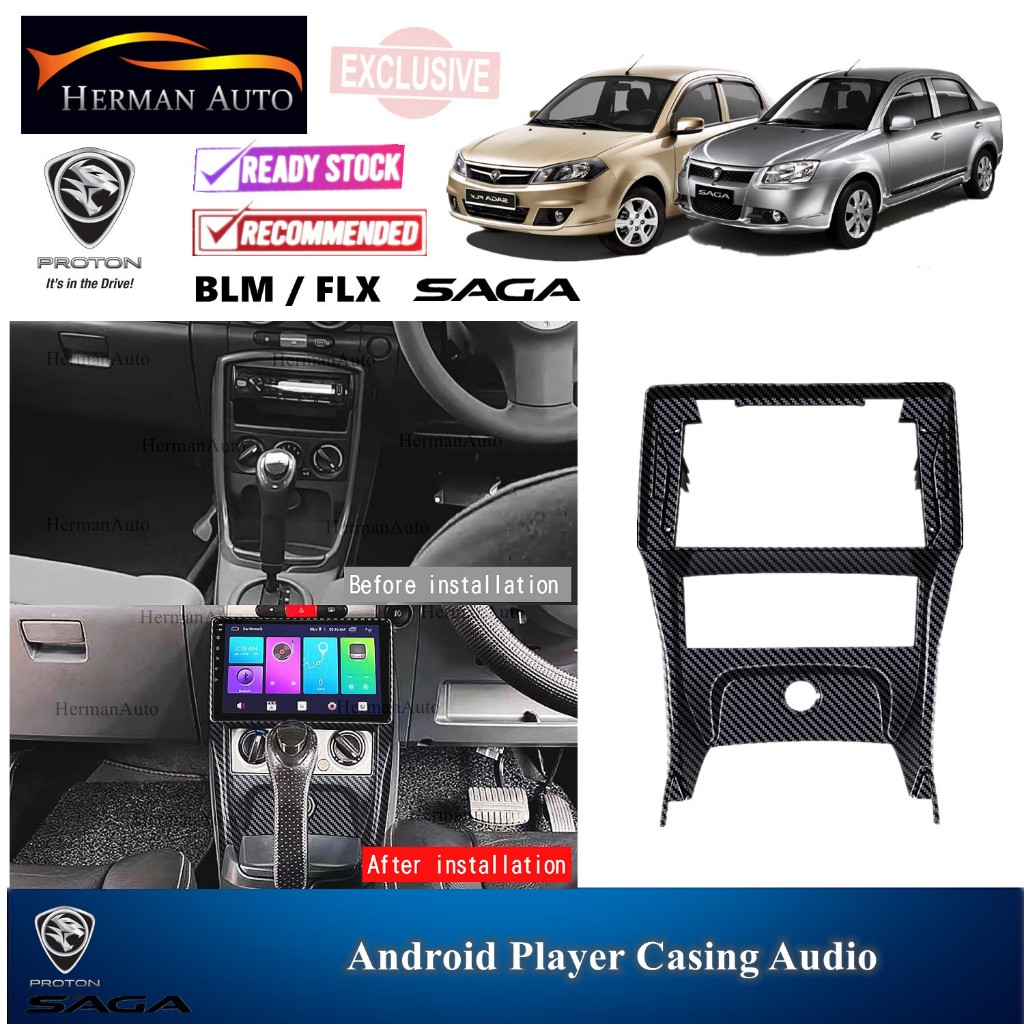 HermanAuto Proton Saga BLM / FLX Car 9" Inches Android Player Casing ...