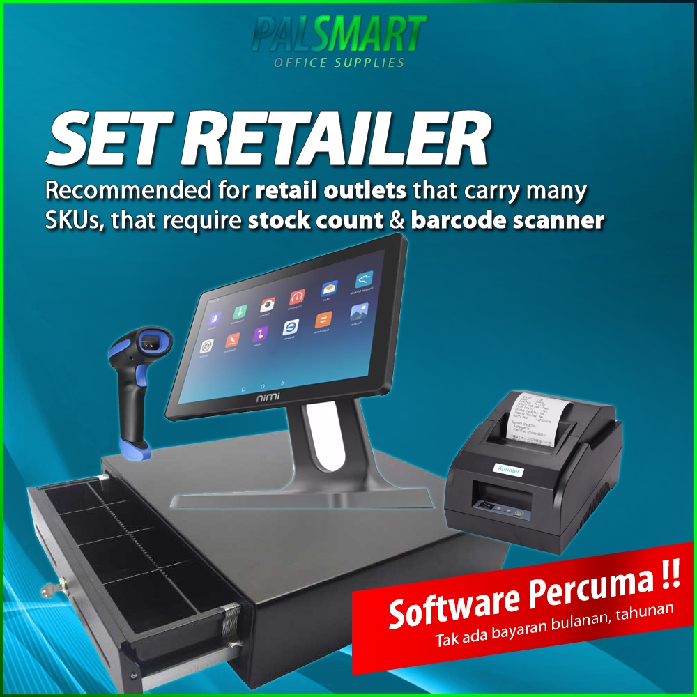 Mesin Cashier Android Pos System Cashier Machine Cash Register Cash Drawer Rpos 1 Cloud Sync For
