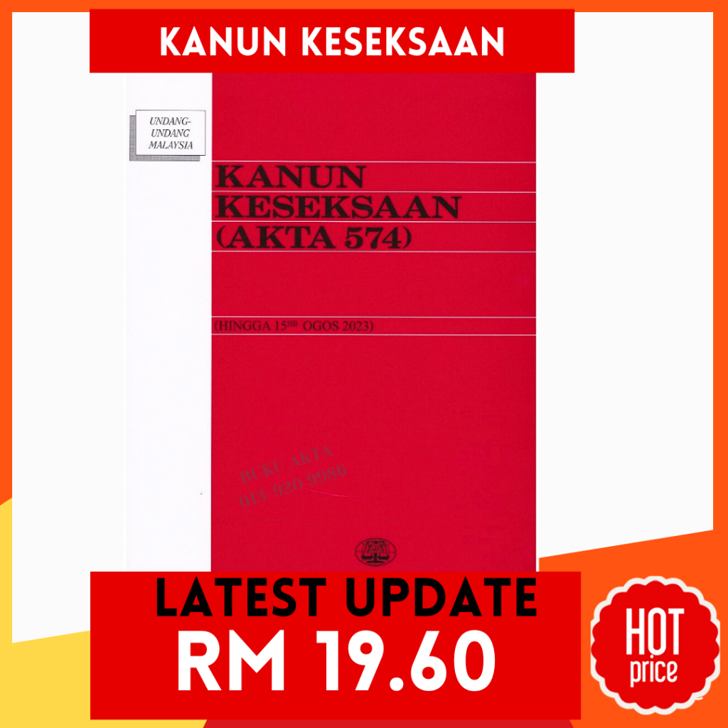 Kanun Keseksaan (Akta 574) (Hingga 15hb Ogos 2023)) - ILBS | Shopee Malaysia