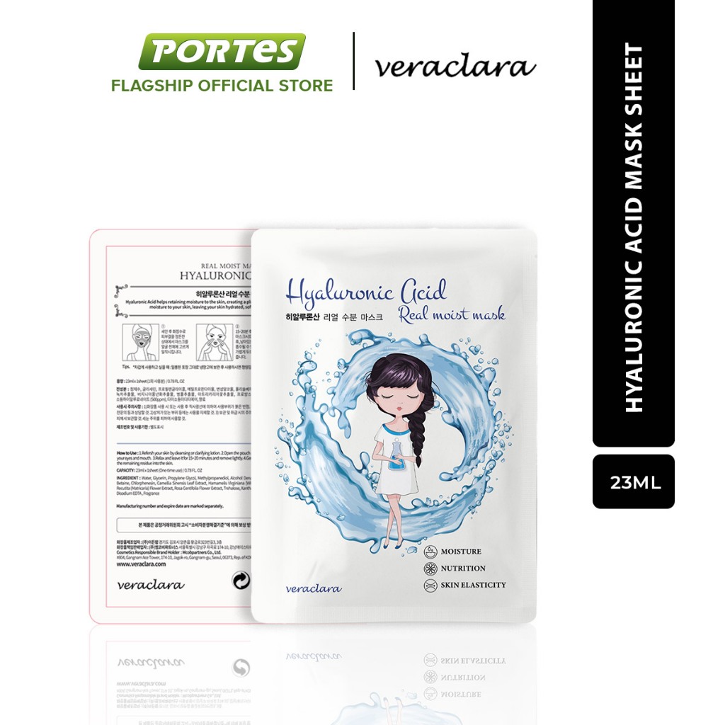 Veraclara - Hyaluronic Acid Mask Sheet 1 pc | Shopee Malaysia
