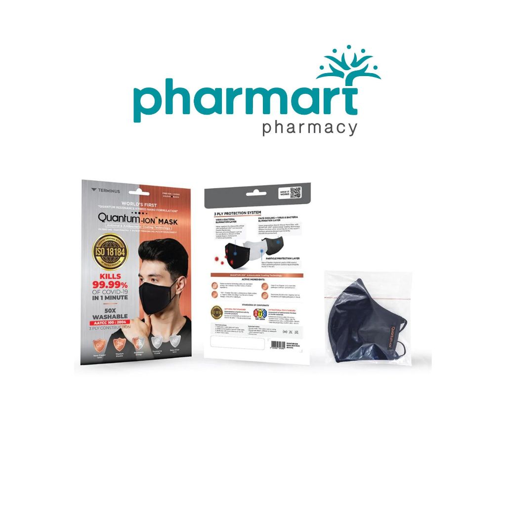 Terminus / Innomed Quantum Ion 3 Ply Reusable face mask, anti viral and ...