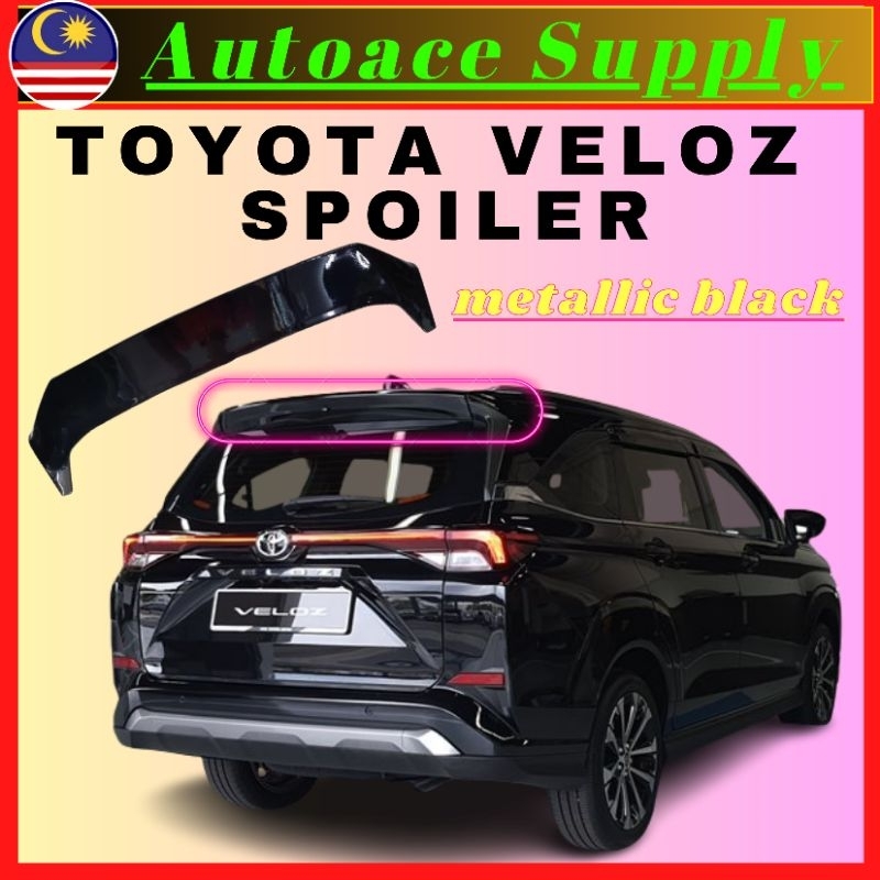 TOYOTA Veloz Spoiler Oem Ready Stock Metallic Black | Shopee Malaysia