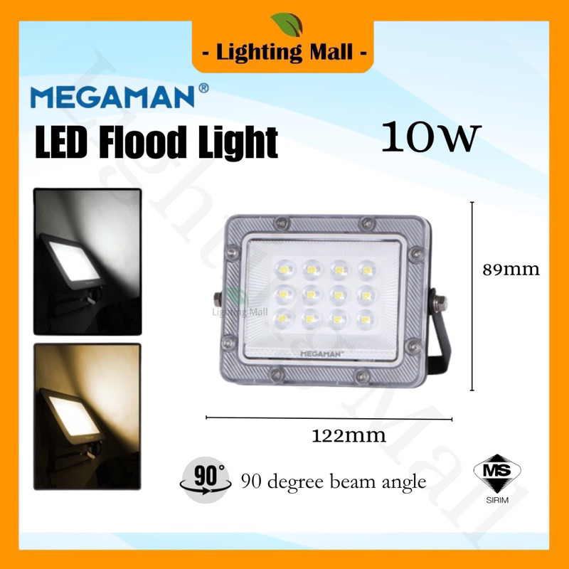 MEGAMAN Flood Light LED 10w 30w 50w 100w 150w 200w IP65 Floodlight ...