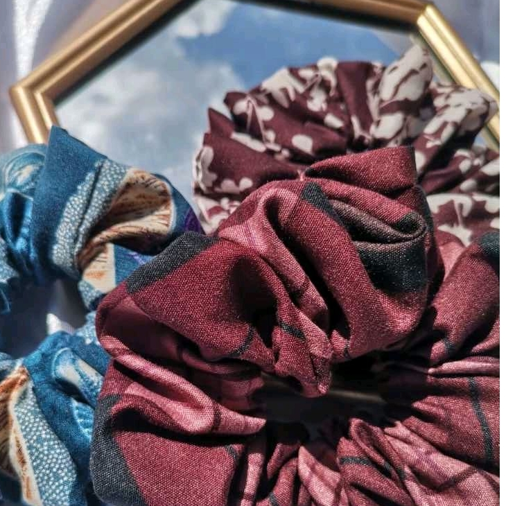 SCRUNCHIE MIX BATIK VIRAL | Shopee Malaysia