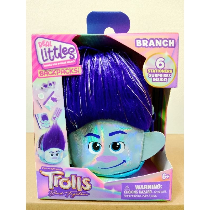 Real littles Movie Trolls Band Together (Branch) Backpack Original ...
