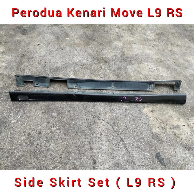 Perodua Kenari Move L9 RS Side Skirt Set ( L9 RS ) / Side Panel / Magat ...