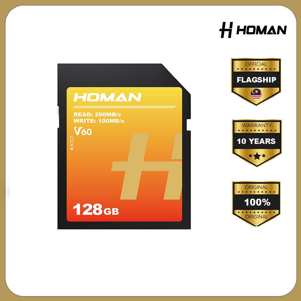 Homan UHS-II SD Card（V60）128GB | Shopee Malaysia