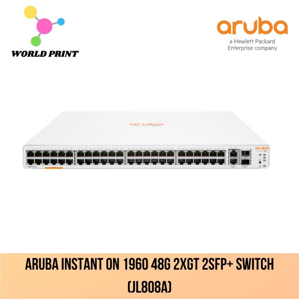 Aruba Instant On 1960 48G 2XGT 2SFP+ Switch (JL808A) | Shopee Malaysia