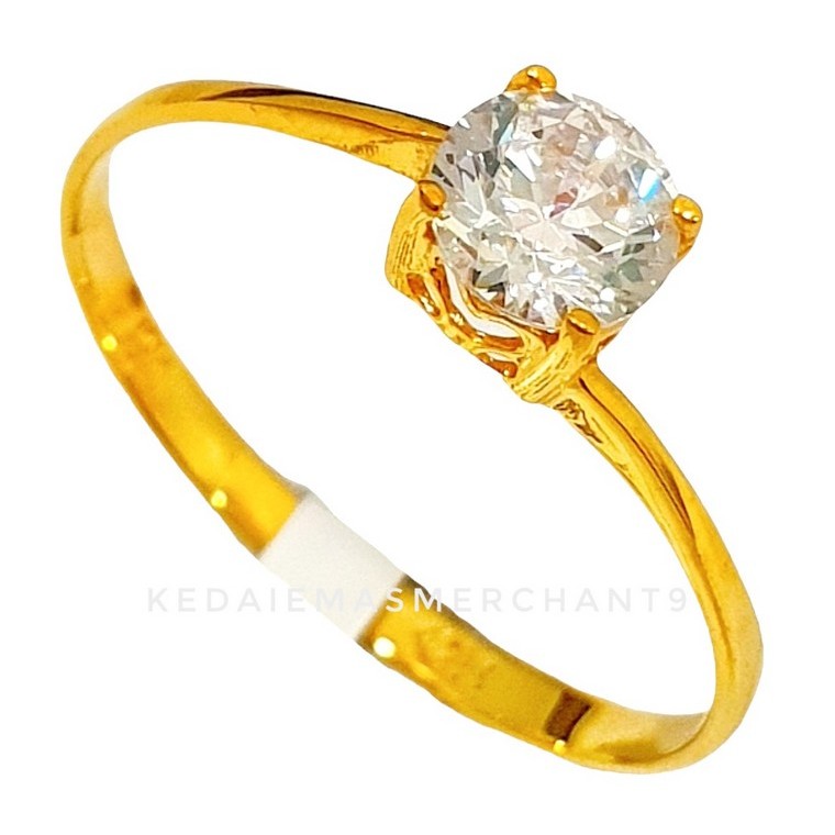 Merchant9 916 Gold Ring Cera 9041 | Shopee Malaysia