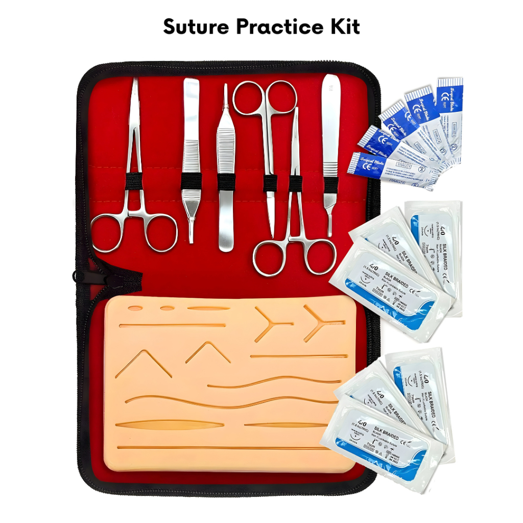 Ready Stock 18pcs Surgical Suture Training Kit Skin Operate Practice ...